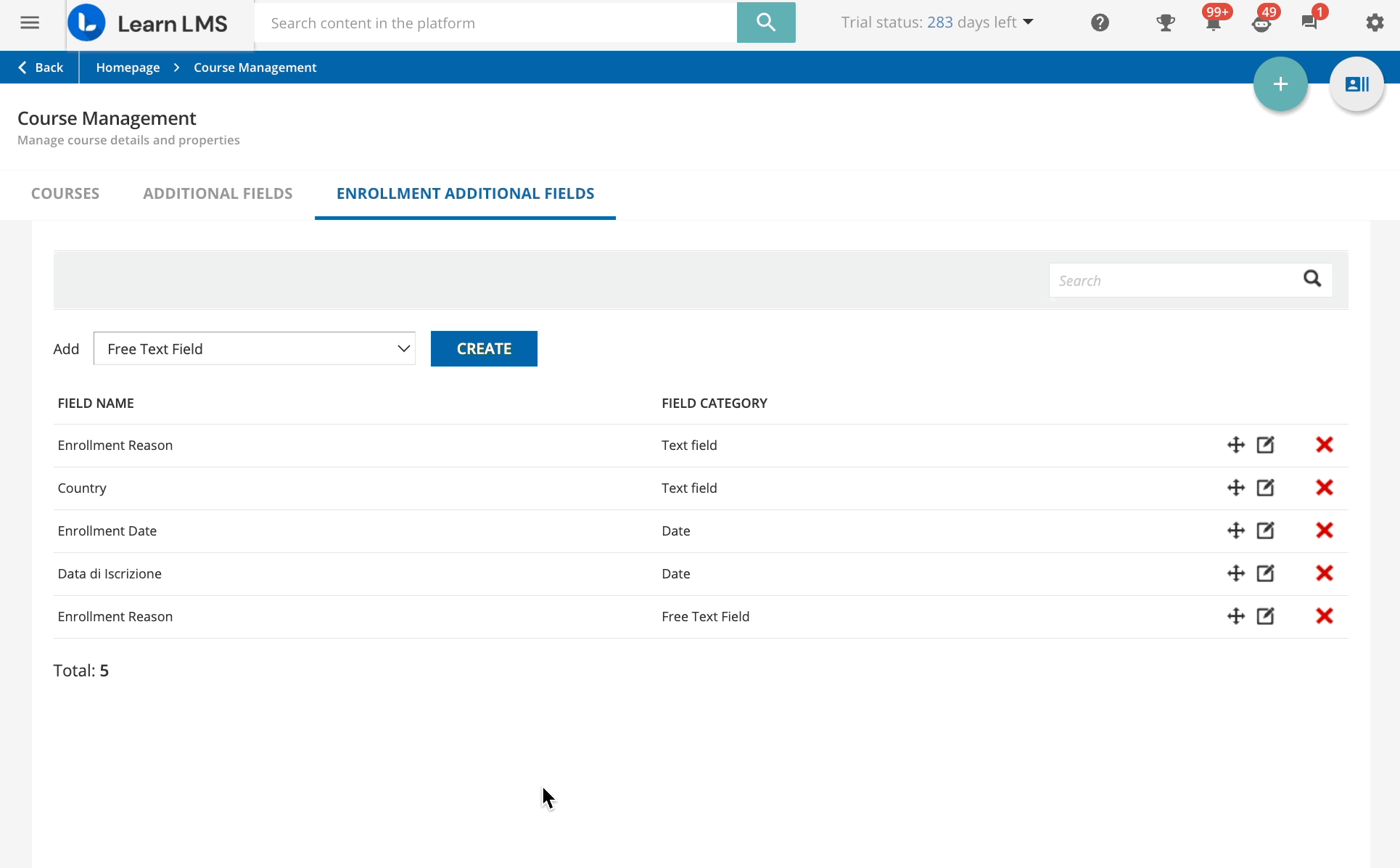 Creating and managing enrollment additional fields – Docebo Help & Support Creating and managing enrollment additional fields – Docebo Help & Support