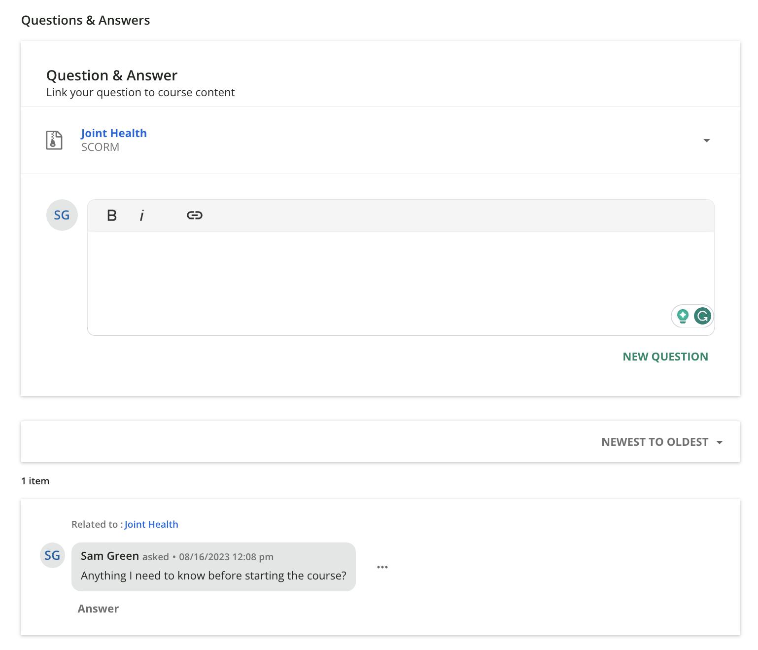 Managing the course layout and content – Docebo Help & Support