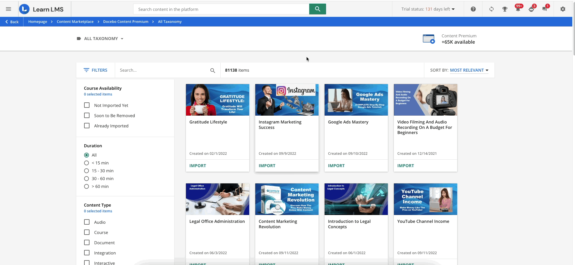 Managing Docebo Content Classic – Docebo Help & Support