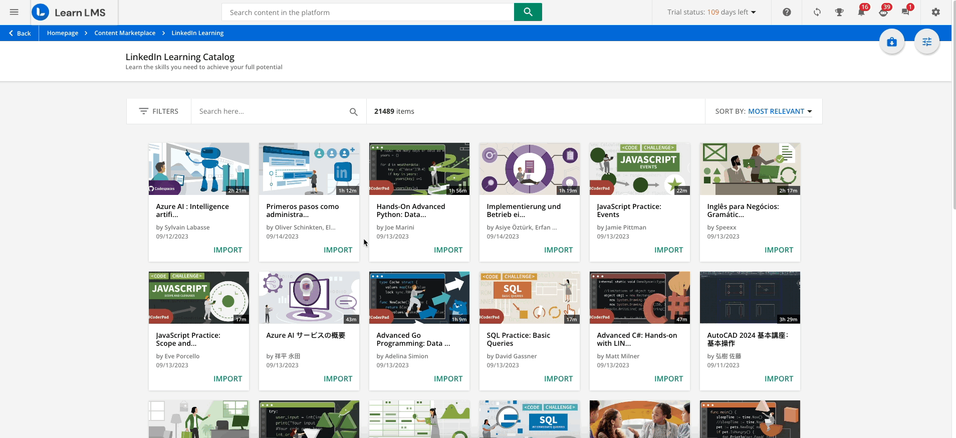 Activating and managing the LinkedIn Learning integration – Docebo Help & Support
