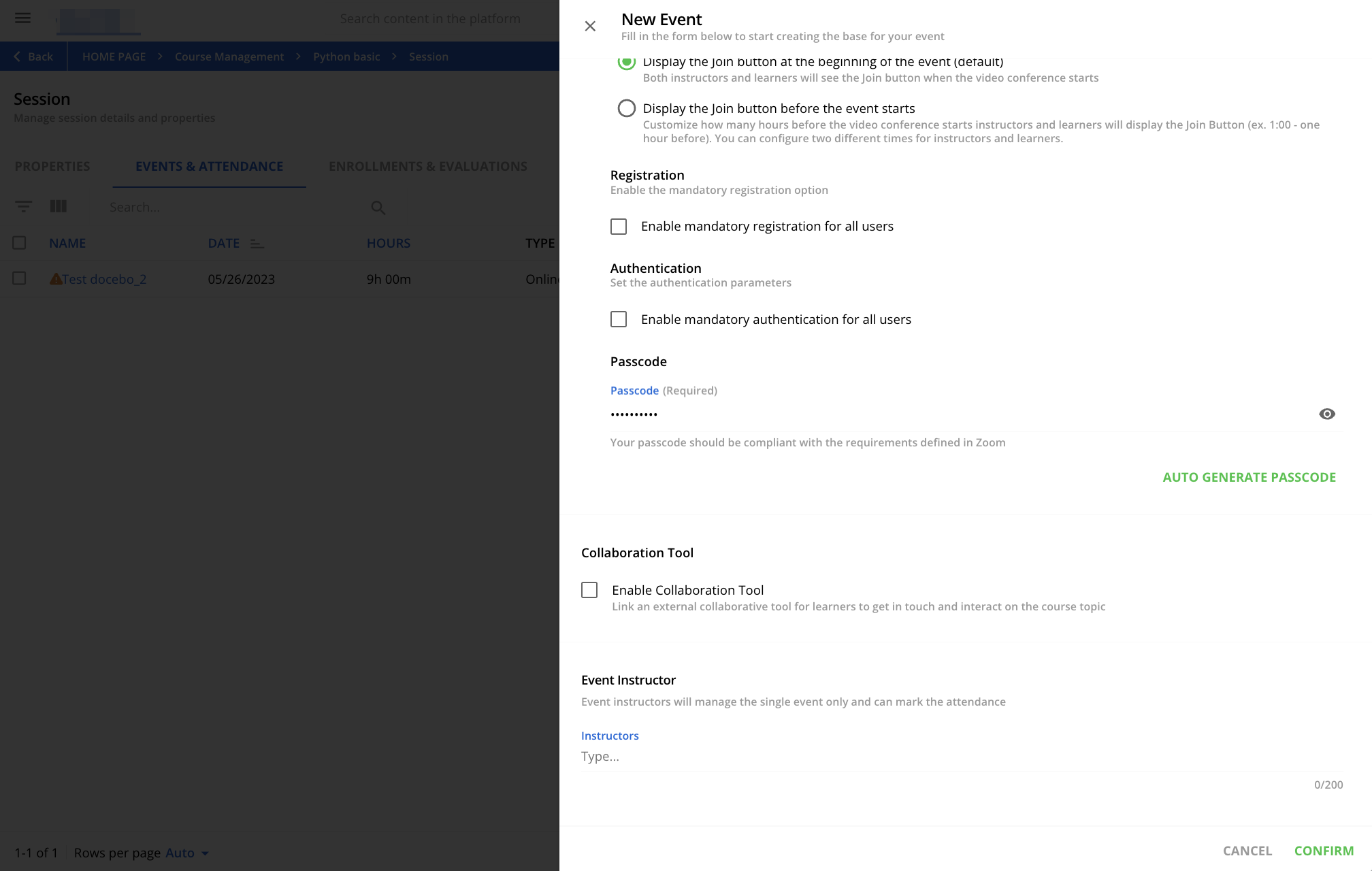 Docebo VILT for Zoom version 3 – Docebo Help & Support