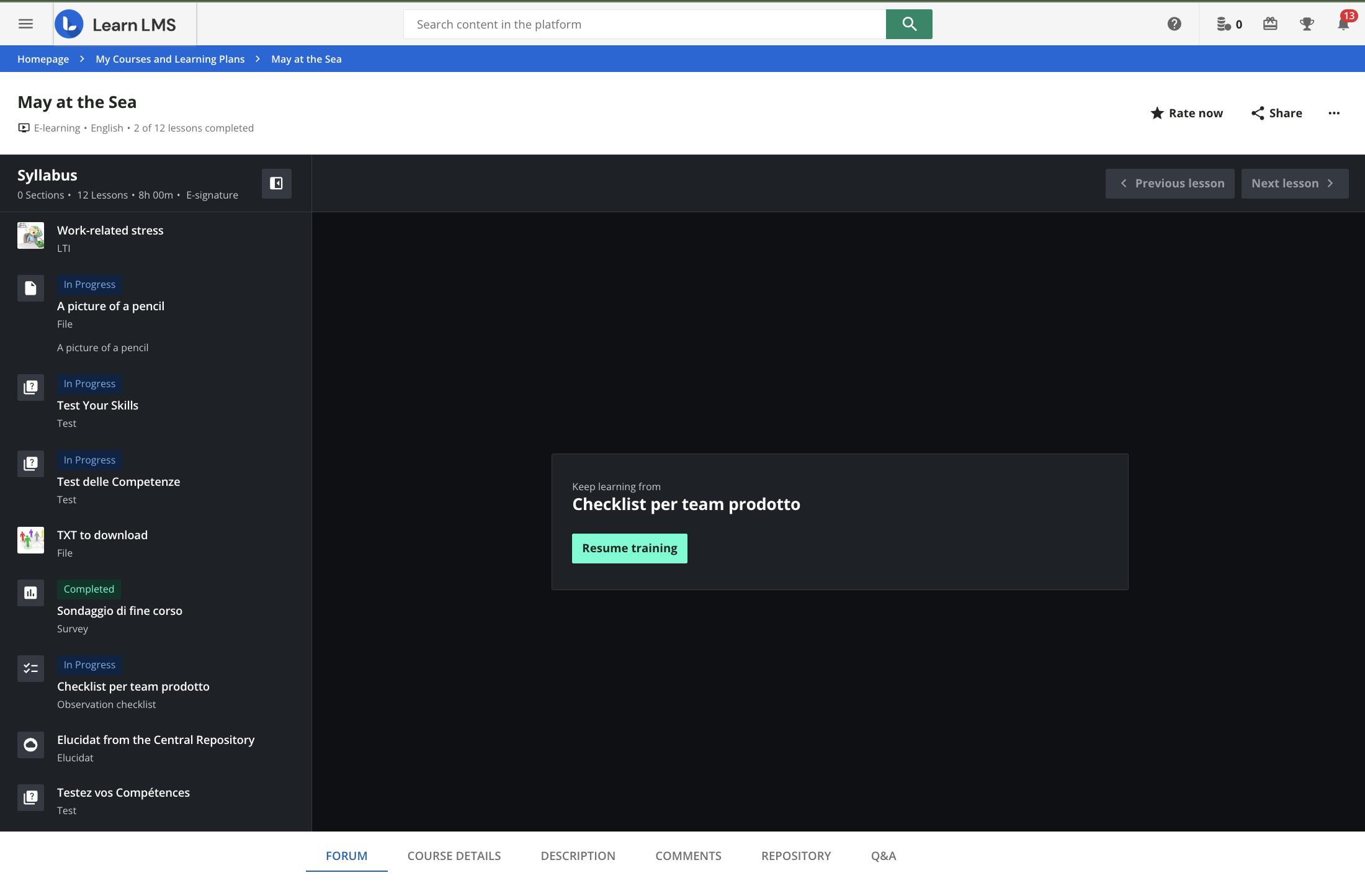 Attending e-learning courses – Docebo Help & Support