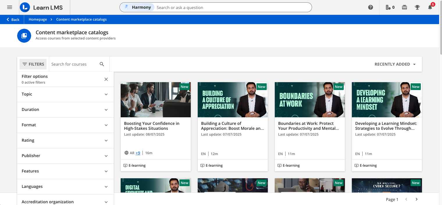 Self-enrolling in courses and learning plans from catalogs – Docebo ...
