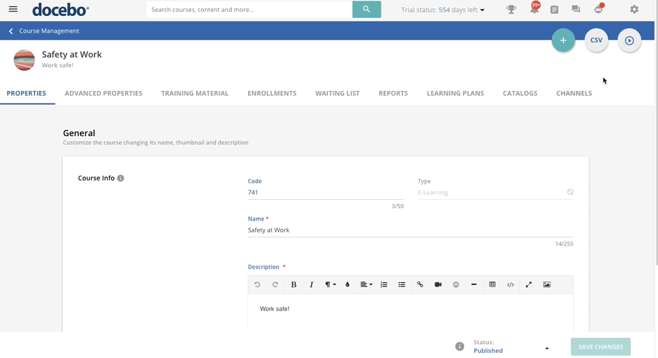 Creating and Managing E-learning Courses – Docebo Help & Support