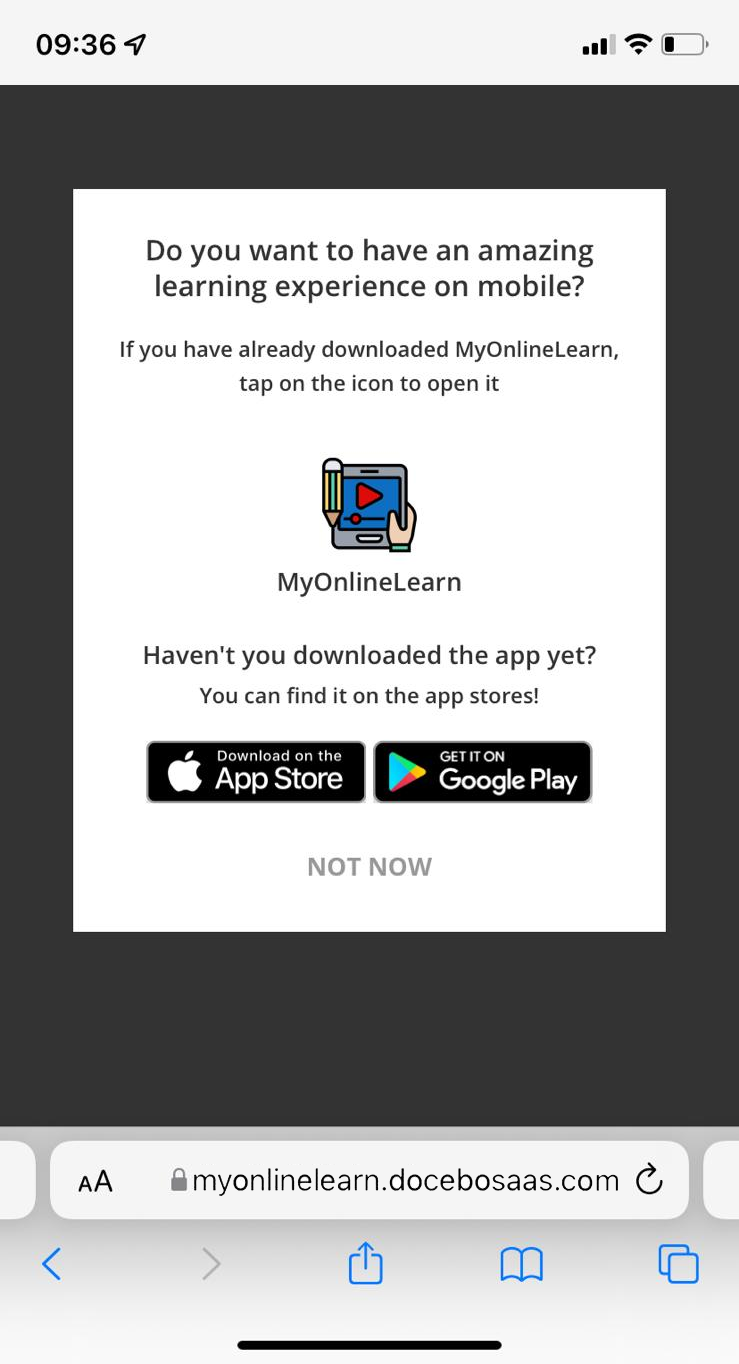 Features for the branded mobile app – Docebo Help & Support