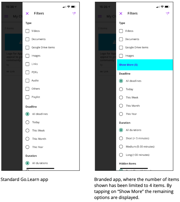 Features for the branded mobile app – Docebo Help & Support