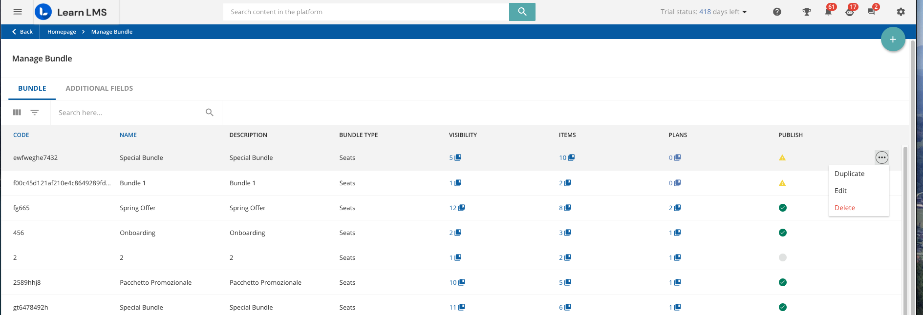 Creating and managing subscription plans – Docebo Help & Support